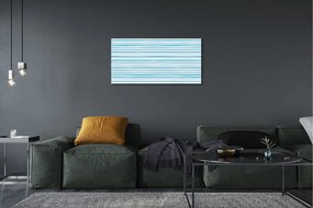 Obrazy na plátně modré pruhy 125x50 cm