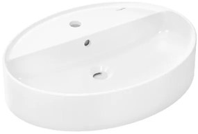 Hansgrohe Xuniva D - Umyvadlo na desku, 60x45 cm, s přepadem, otvor pro baterii, bílá 60170450