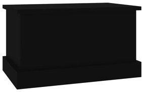 Úložný box černý 50 x 30 x 28 cm kompozitní dřevo - Default Title