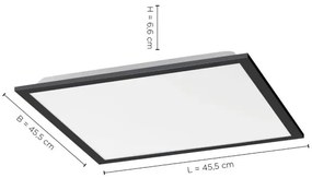 Leuchten Direkt 14755-18- LED Stmívatelné stropní svítidlo FLAT LED/28W/230V +DO