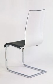 Jídelní židle Aimee / bílá a černá