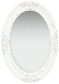 Nástěnné Zrcadlo Barokní Styl Zlaté - Černá / Φ 50 cm