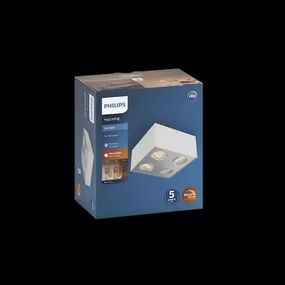 Philips Box 4x4.5W bílá / LED stropní bodové svítidlo / 2000lm / 2200-