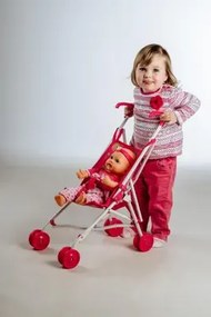 TEDDIES Kočárek pro panenky golfové hole / Skládací / Kov/plast / 27x5
