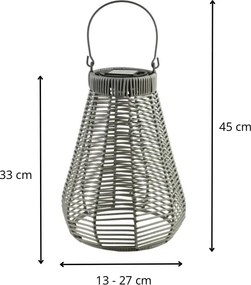 Solární lucerna SOKKE 33/45 šedá