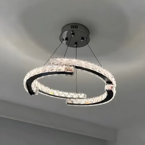 Toolight Toolight, LED křišťálové závěsné svítidlo APP1556-CP, chromová, OSW-05178