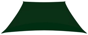 135516 vidaXL Stínicí plachta oxfordská látka lichoběžník 2/4x3m tmavě zelená