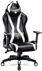 Diablo Chairs - Herní křeslo Diablo X-Horn 2.0 Normal: černo-bílé