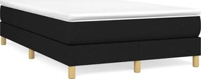 vidaXL Box spring postel s matrací 120x190 cm textil [3269669] Barva: Černá