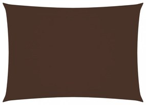 Stínící plachta obdélníková 6 x 8 m oxfordská látka Dekorhome Hnědá