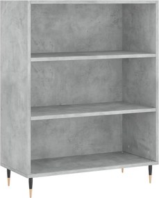 Skříň highboard betonově šedá 69,5x34x180 cm kompozitní dřevo 3200053