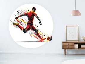 Fotbalista Slavia Praha sportovní nálepky na stěnu arch 51 x 75 cm