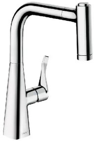 Hansgrohe M71 - Dřezová baterie M7116-H220 s výsuvnou sprškou, sBOX, chrom 73800000