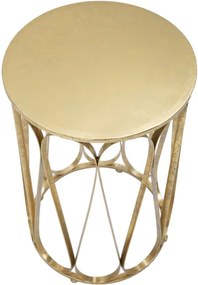 Zlatý odkládací stolek Mauro Ferretti Itos Small 37x58 cm
