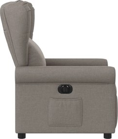 Elektrické polohovací křeslo taupe textil 3303361