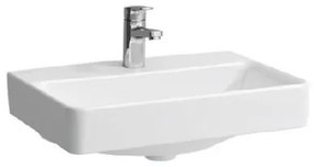 Laufen Pro S - Umyvadlo Compact, 550x380 mm, 1 otvor pro baterii, bez přepadu, s LCC, bílá H8189584001561