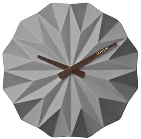Karlsson Designové nástěnné hodiny - Karlsson Origami Matt Grey, OE 27 cm
