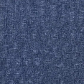 Čelo postele modré 200x5x118/128 cm látkové 3116220