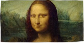 Sablio Ručník Mona Lisa - Leonardo da Vinci - 50x100 cm