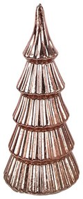 Bronzový plastový svítící stromek s Led světýlky - Ø 9*21 cm