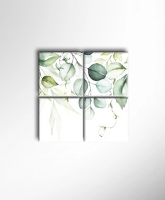 Malvis ® Obraz Elegantně jemné větvičky ROZMĚR (šířka x výška): čtyřdílný čtverec 80x80 cm