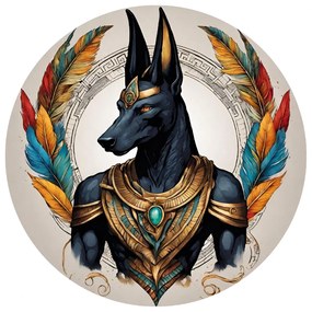 PIPPER. Kruhová samolepka na zeď "Anubis" Velikost: 60cm