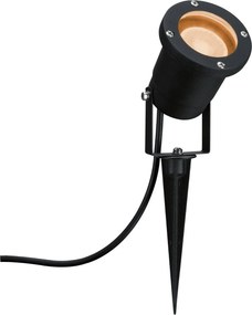 P 94731 LED bodové zahradní světlo zlaté světlo neláká hmyz IP65 kruhové 92mm 2200 - 2200K 4,3W 230V 38-38° černá kov - PAULMANN
