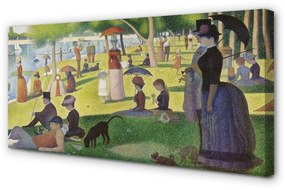 Obrazy na plátně Art setkání u jezera 125x50 cm