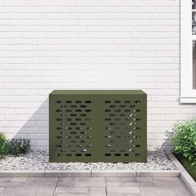 vidaXL Ochrana klimatizace Olivově zelená 100 x 50 x 70 cm