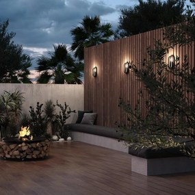 M O449WL-01GF Nástěnné svítidlo Candle E27 15W černý hliník IP65 - MAYTONI
