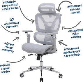 Autronic Kancelářská židle KA-B2361 Barva potahu: Černá