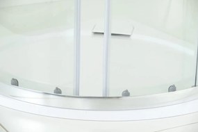 HOPA Sprchový kout LUGO BARVA rámu - Chrom/Leštěný hliník (ALU), Rozměr A - 80 cm, Rozměr B - 80 cm, Rozměr C - 195 cm, Výplň - Grape bezpečnostní sklo - 5 mm OLBLUGO80CP