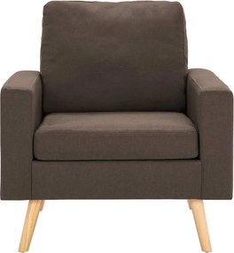 Křeslo hnědé textil 288695