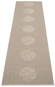 Vinylový koberec Pappelina VERA 2.0 Dark Linen/Linen Metallic velikost: 70x280cm
