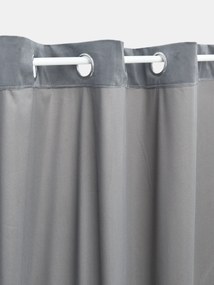 Sinsay - Sametový závěs s funkcí stínění na průchodkách - šedá
