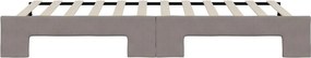 Válenda s přistýlkou taupe 90 x 200 cm textil 3197429