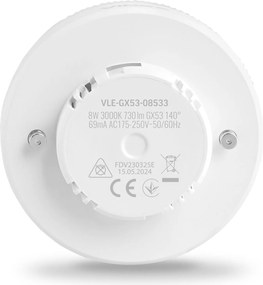 LED žárovka Videx GX53 8W 730LM 3000K