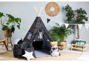 lovel.cz Dětský teepee stan Hvězdná noc + podložka, dekorační polštářky moon