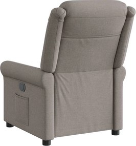 Elektrické polohovací křeslo taupe textil 3303301