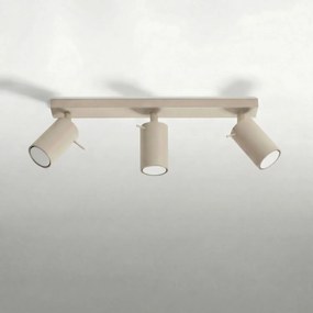 Sollux Lighting Stropní svítidlo RING 3 šedobéžové