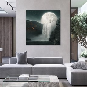 Gario Obraz na plátně Měsíční vodopád - Zehem Chong Rozměry: 30 x 30 cm
