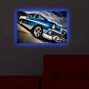 Obraz s led osvětlením Chevrolet Bel Air 70x45 cm