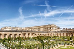 DIMEX | Vliesová fototapeta Versailles, Francie MS-5-1084 | 375 x 250 cm| zelená, modrá, béžová, hnědá