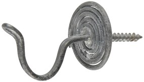 IB LAURSEN Kovový háček Grey 4,5cm, šedá barva, kov