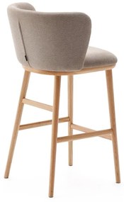 Světle hnědá barová židle (výška sedáku 65 cm) Ciselia – Kave Home
