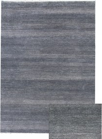 Ručne viazaný kusový koberec Diamond DC-MCN Dark blue / silver, 305x425, modrá, chodba / predsieň, Diamond Carpets India