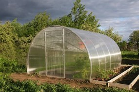 Skleník DNĚPR 3,14x4 m polykarbonát Dekorhome