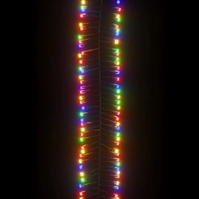 Světelný LED řetěz trs se 400 LED diodami vícebarevný 7,4 m PVC