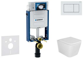 Geberit Kombifix - Set předstěnové instalace, klozetu Arkas I a sedátka softclose, tlačítko Sigma20, bílá/bílá mat SANI15CA3133