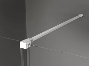 Mexen Velar, sprchový kout s posuvnými dveřmi 110(dveře) x 80(stěna) cm, 8mm čiré sklo, bílá, 871-110-080-01-20